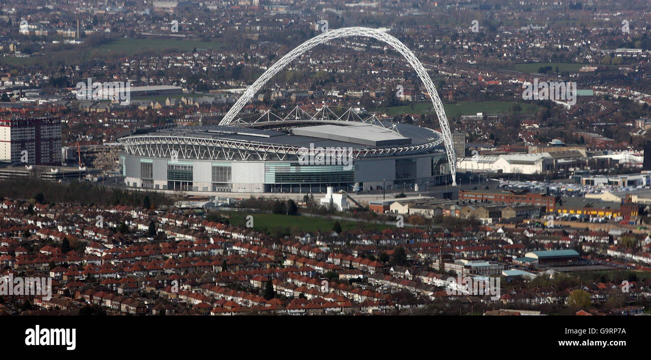 Wembley Stadium aerial views Stock Photo - Alamy