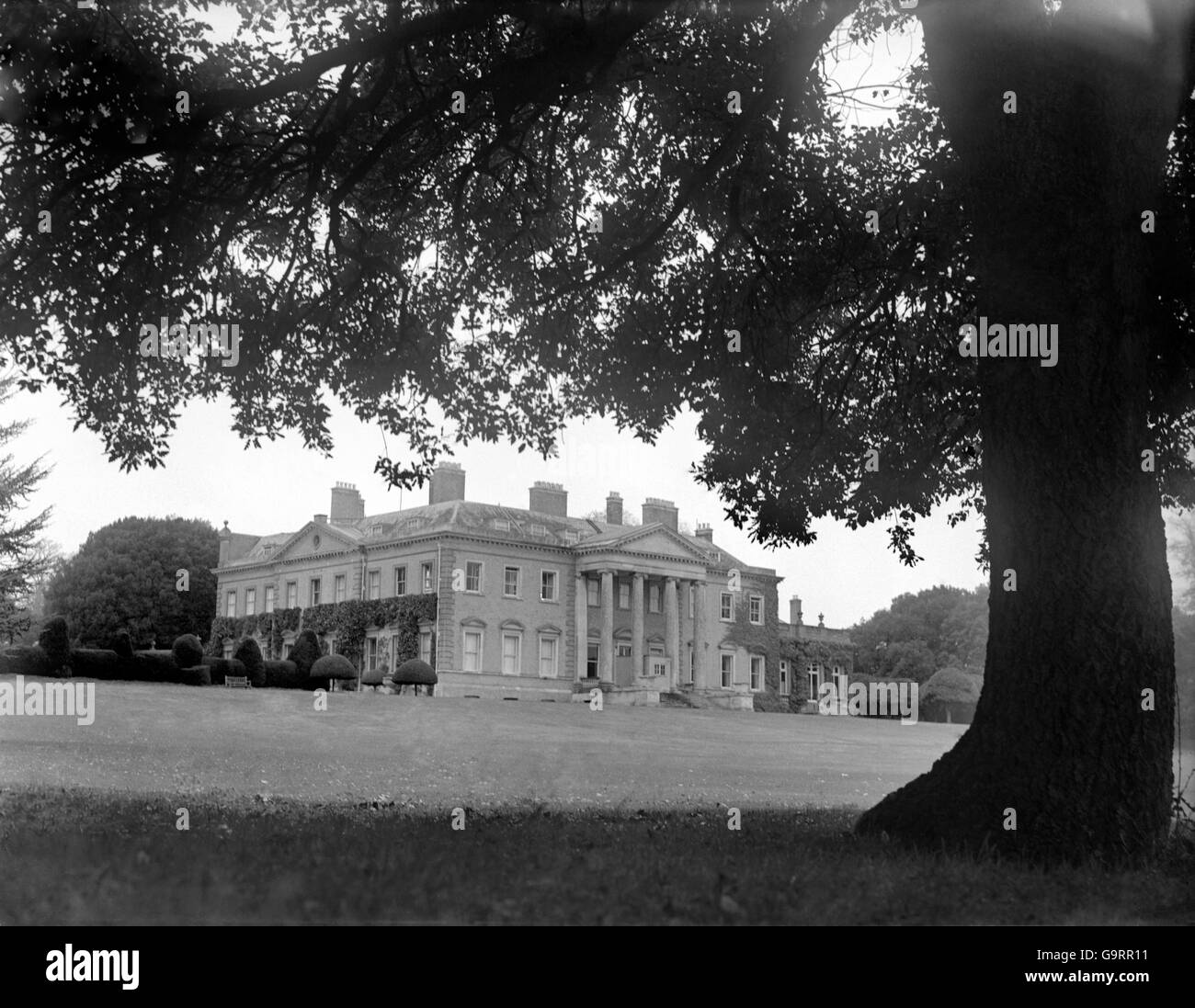 The view of the west and south side of Broadlands, home of Earl and ...