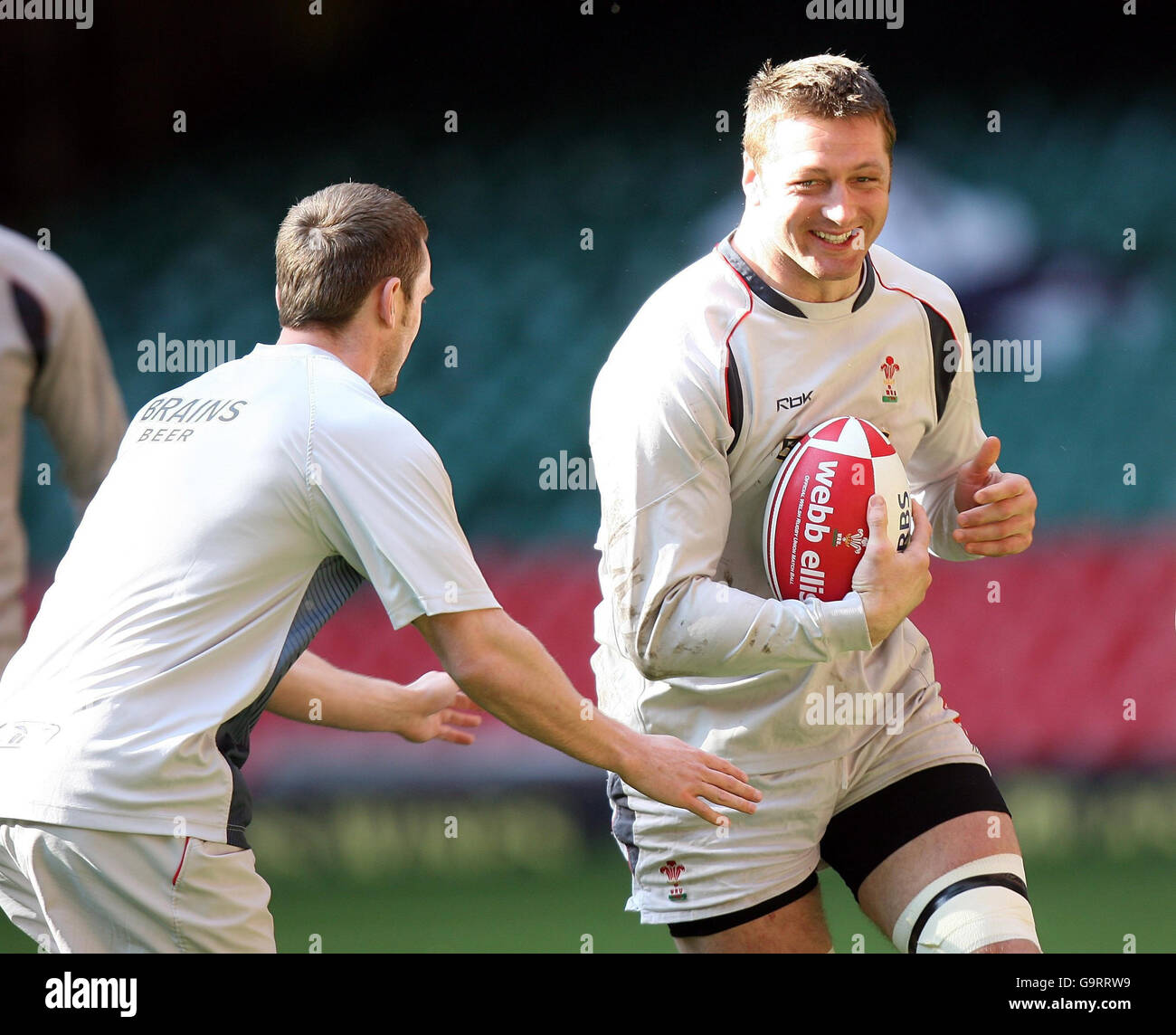 Ian Gough during a training session at the Millennium Stadium, Cardiff ...