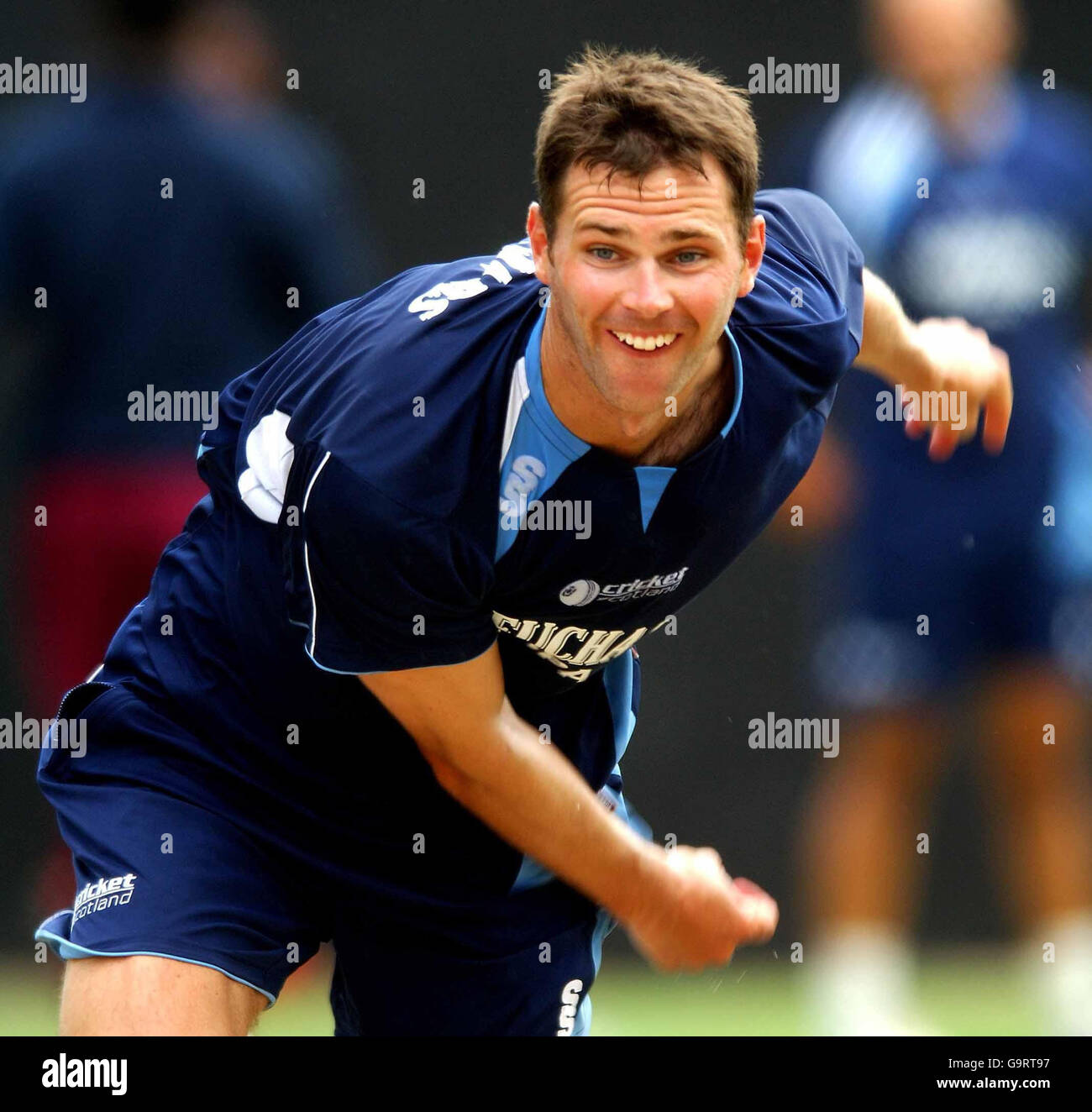 Scotland's captain Craig Wright during a nets session at Warner Park ...