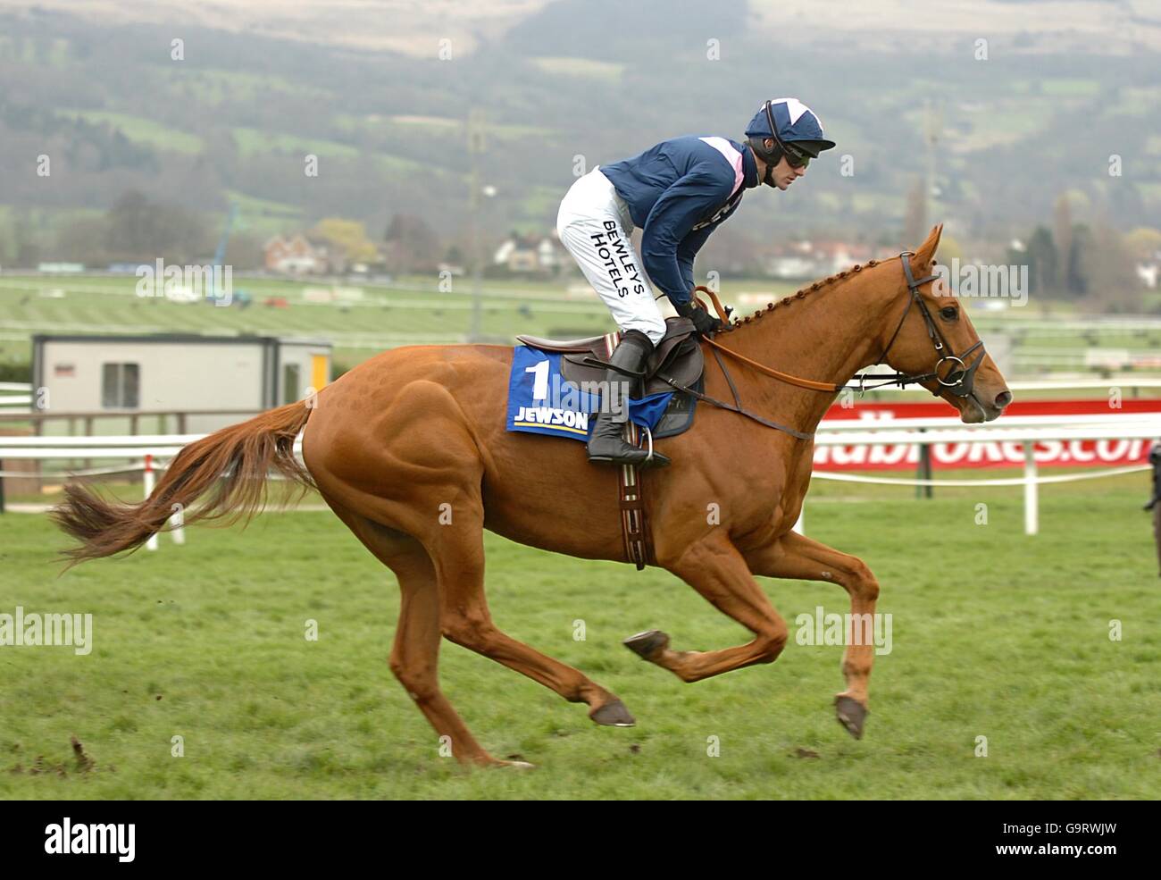 New Little Brick ridden by Ruby Walsh going to post in the Jewson ...