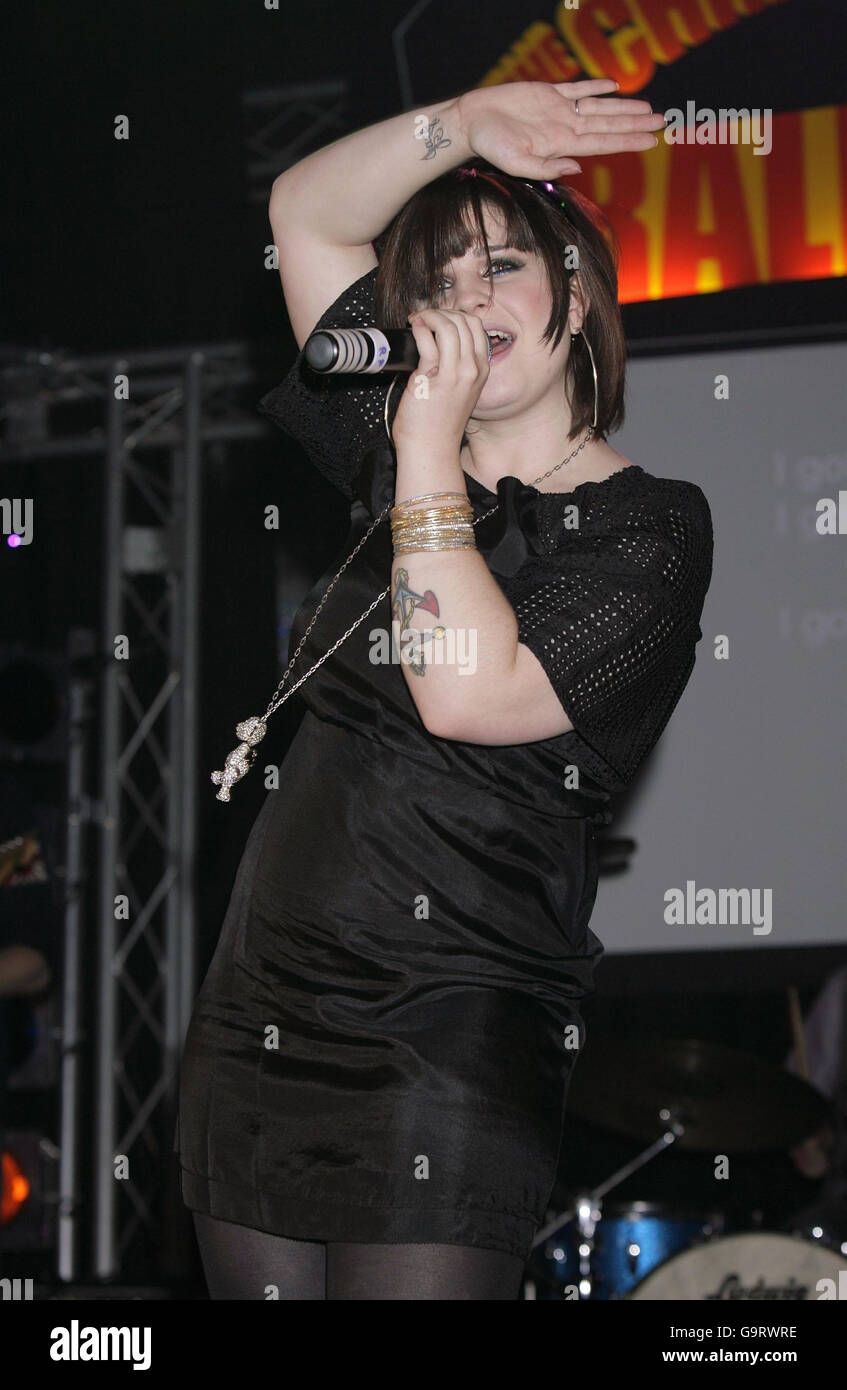 Kelly osbourne performing onstage during chris moyles rallyoke event hi ...