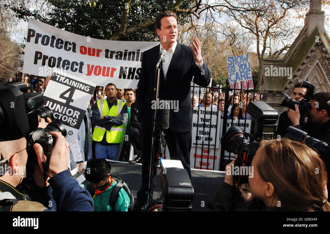 Doctors protest over reforms Stock Photo - Alamy