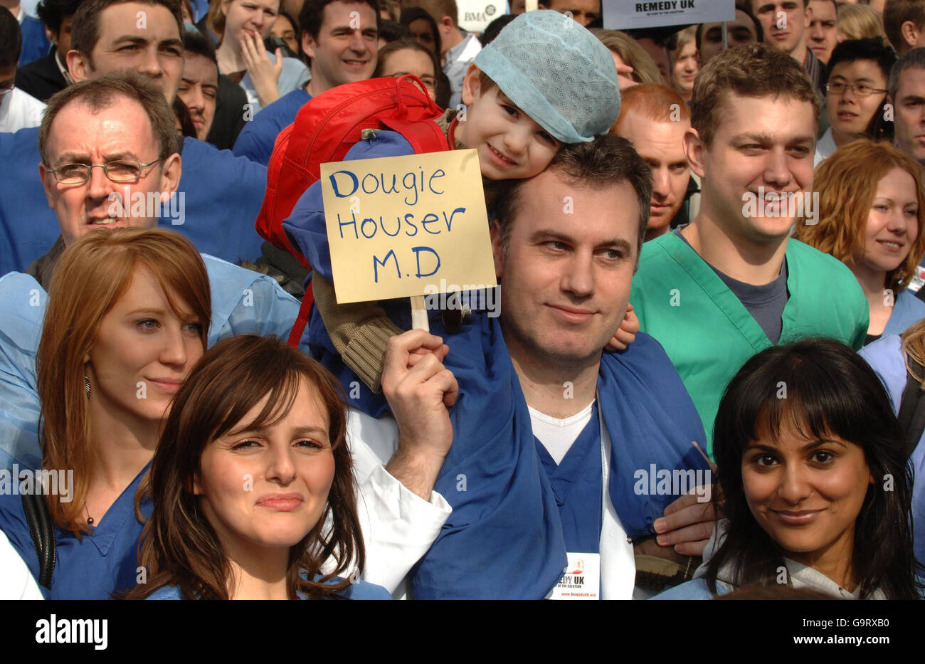 Doctors protest over reforms Stock Photo - Alamy