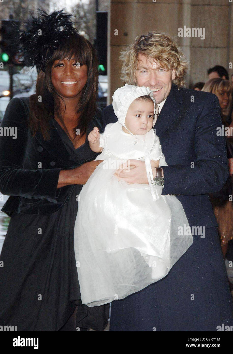 Singer Mica Paris and Andreas Neumann arrive at the christening of ...