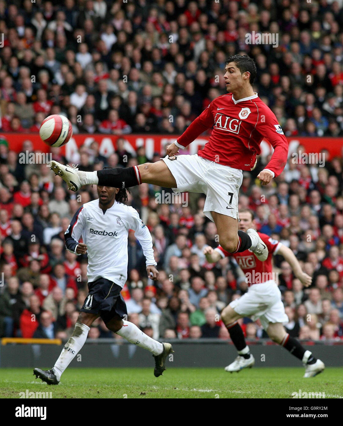 Manchester United's Cristiano Ronaldo in action during the FA Barclays ...