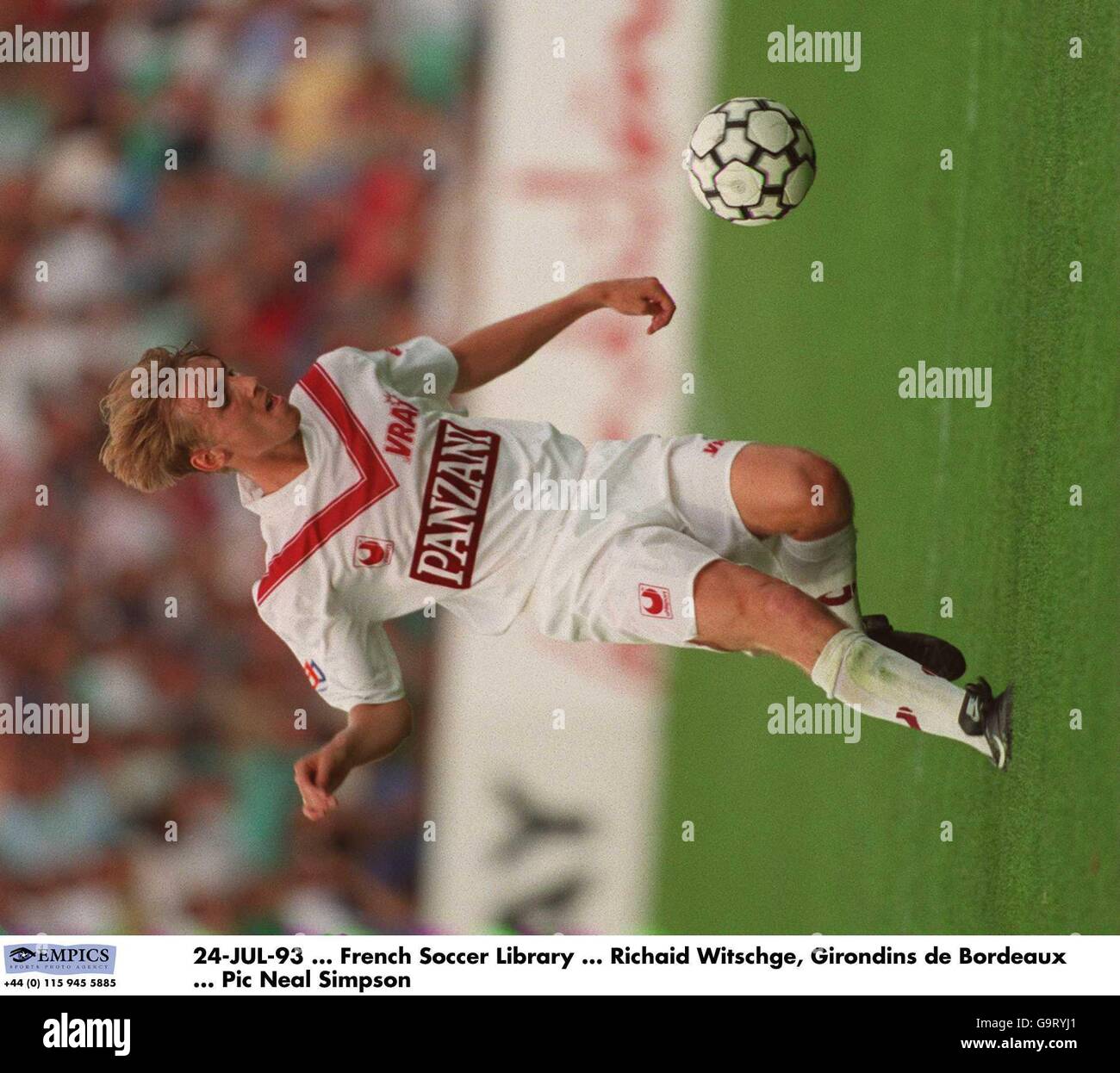24-JUL-93, French Soccer Library, Richaid Witschge, Girondins de ...