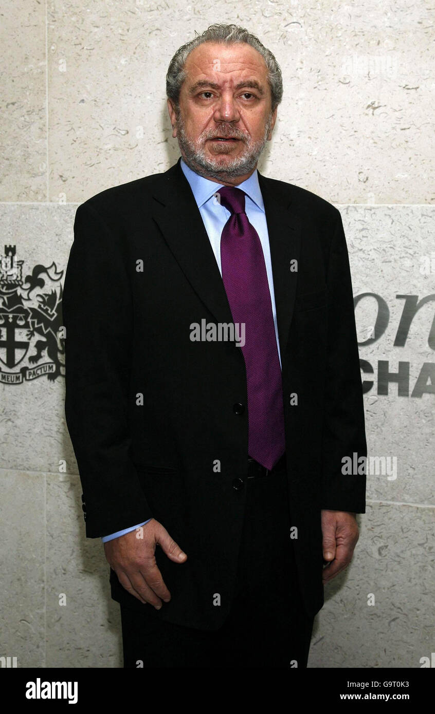 Sir alan sugar launches new series apprentice hi-res stock photography ...