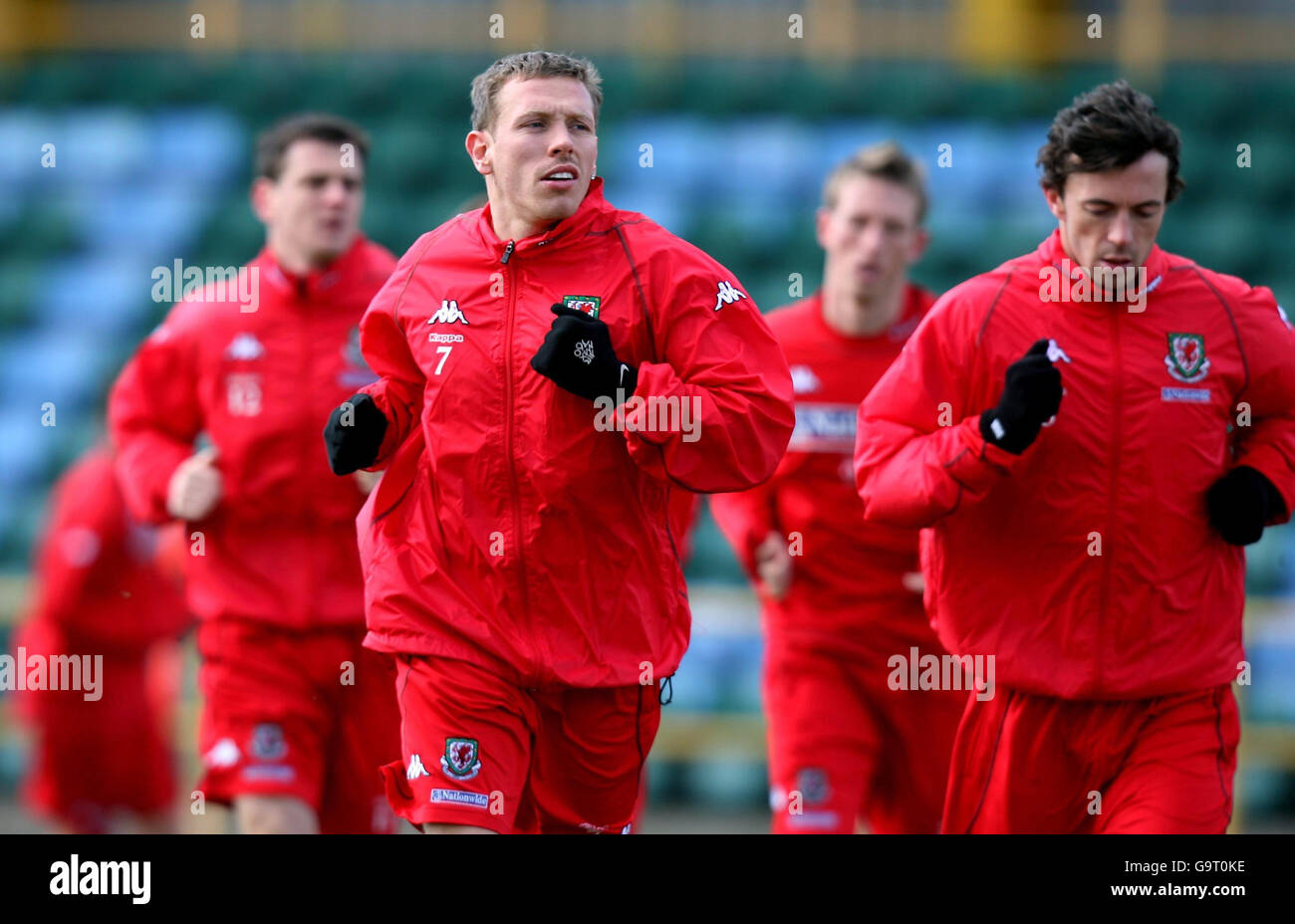 Soccer - Wales training session - Jenner Park. Wales' Craig Bellamy ...