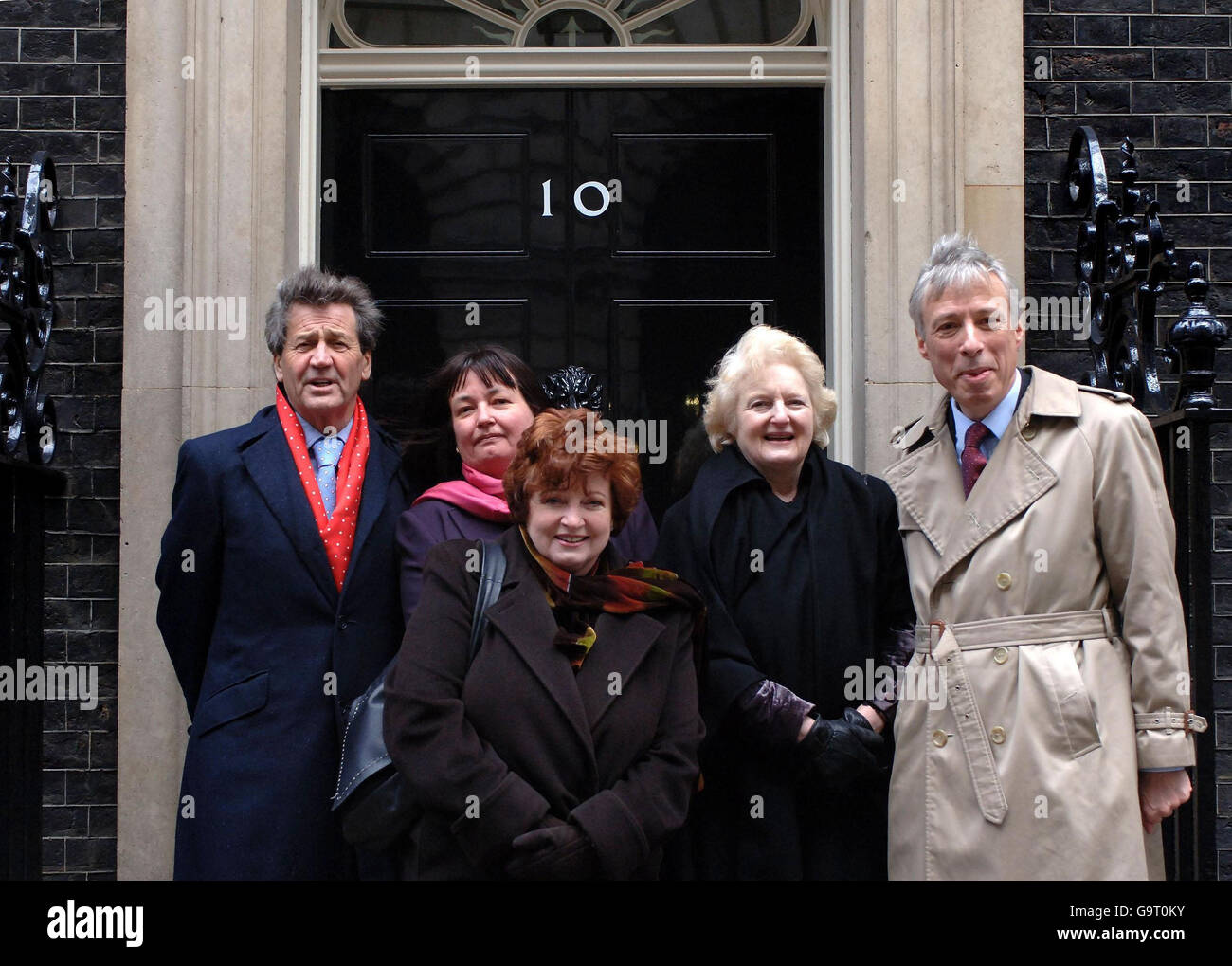 From left, Lord Melvyn Bragg, Diane Hackney from the Mental Health ...