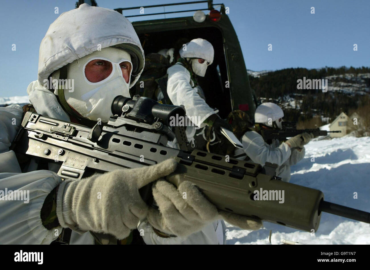 Royal Marine Reserve Commandos from around the UK in Vinje, Southern ...