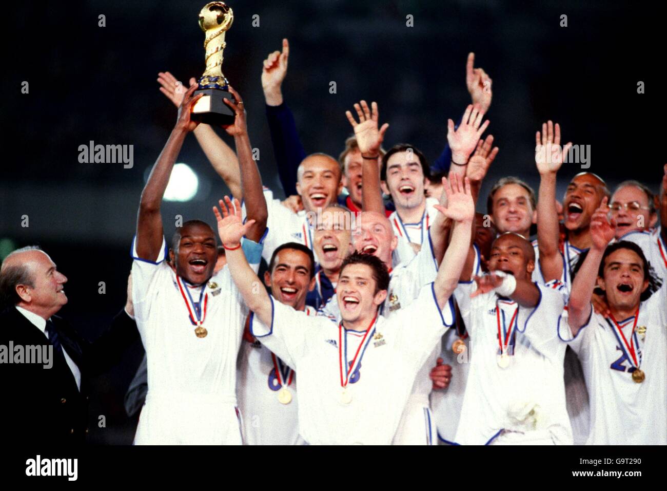 The French team celebrate winning the Confederations Cup Stock Photo ...