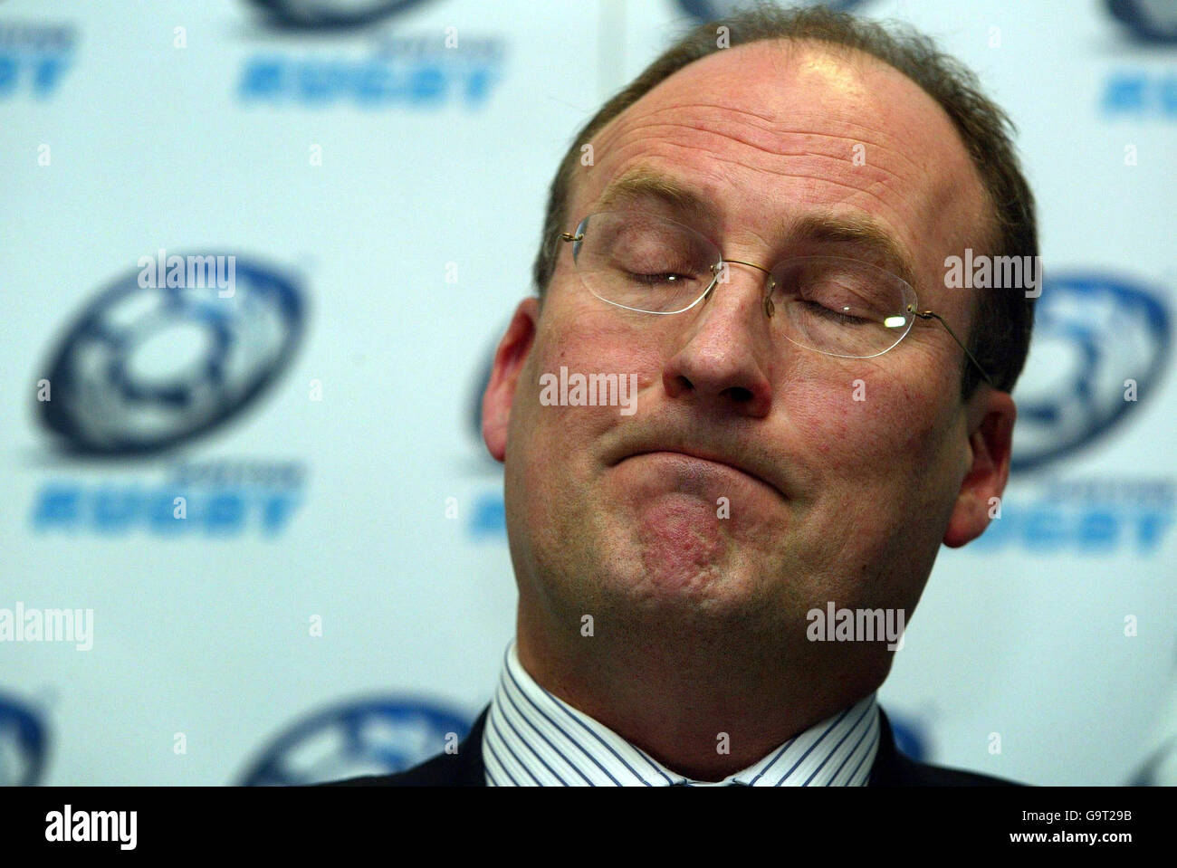 Scottish Rugby Chief Executive Gordon McKie during a press conference ...