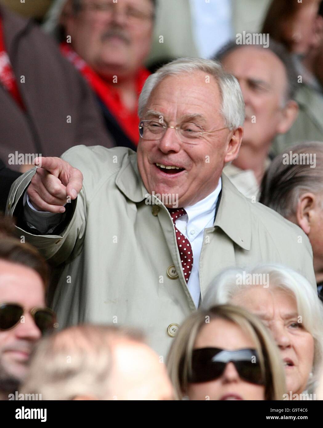 Liverpool co-owner George Gillett is all smiles prior to kick off Stock ...