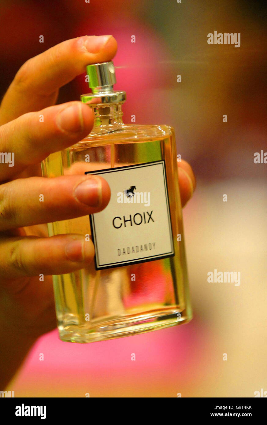 Scentless perfume launch Stock Photo - Alamy