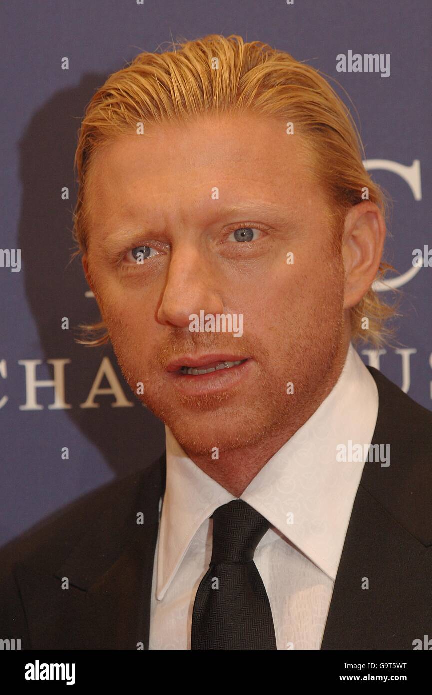 Boris Becker arrives for the Laureus World Sports Awards, at the Palau ...