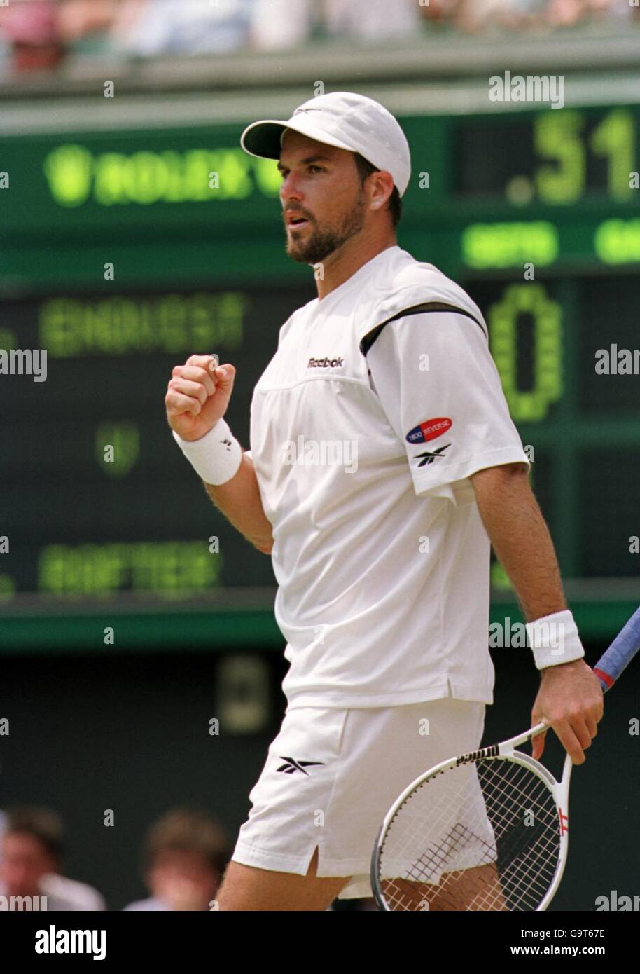 Tennis - Wimbledon Championships - Quarter Finals. Pat Rafter ...