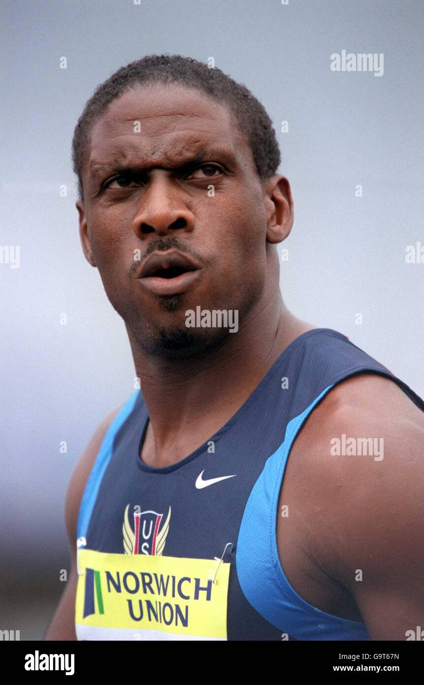 Athletics - Norwich Union Challenge - Glasgow. Dennis Mitchell, USA ...
