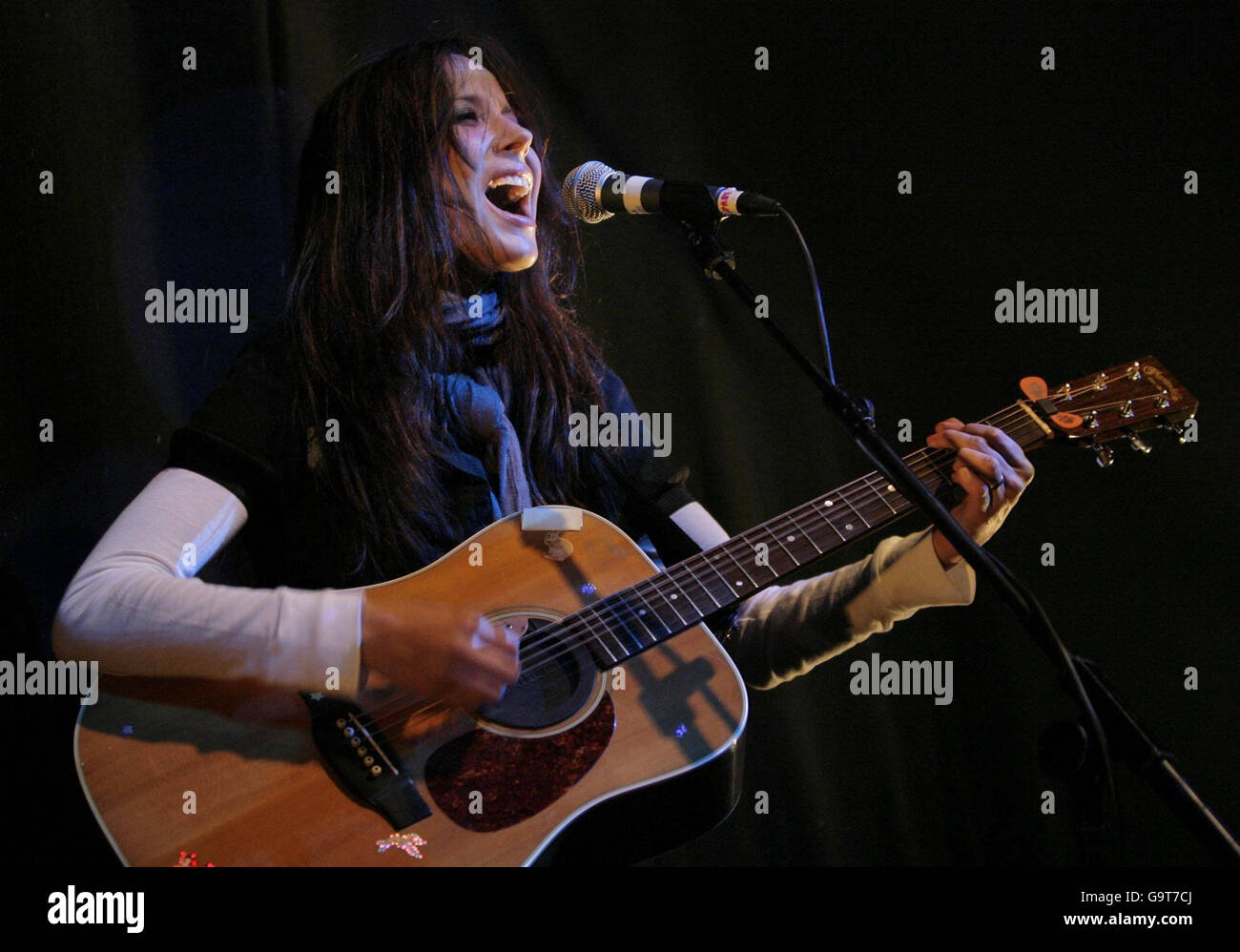 Nerina Pallot performing on stage at 'The Voice of Slavery' event, to ...