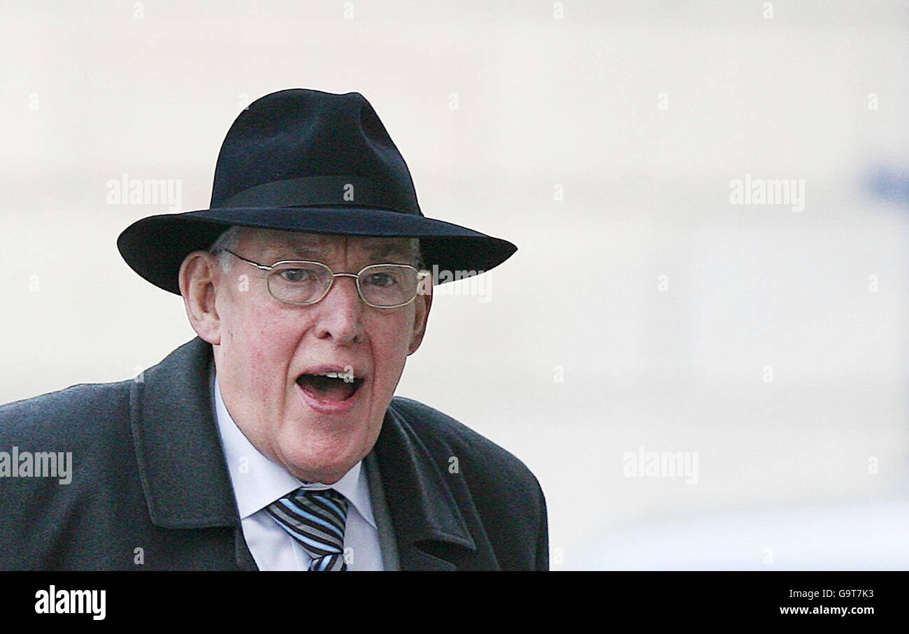 Democratic Unionist Party leader The Reverend Ian Paisley arrives at ...