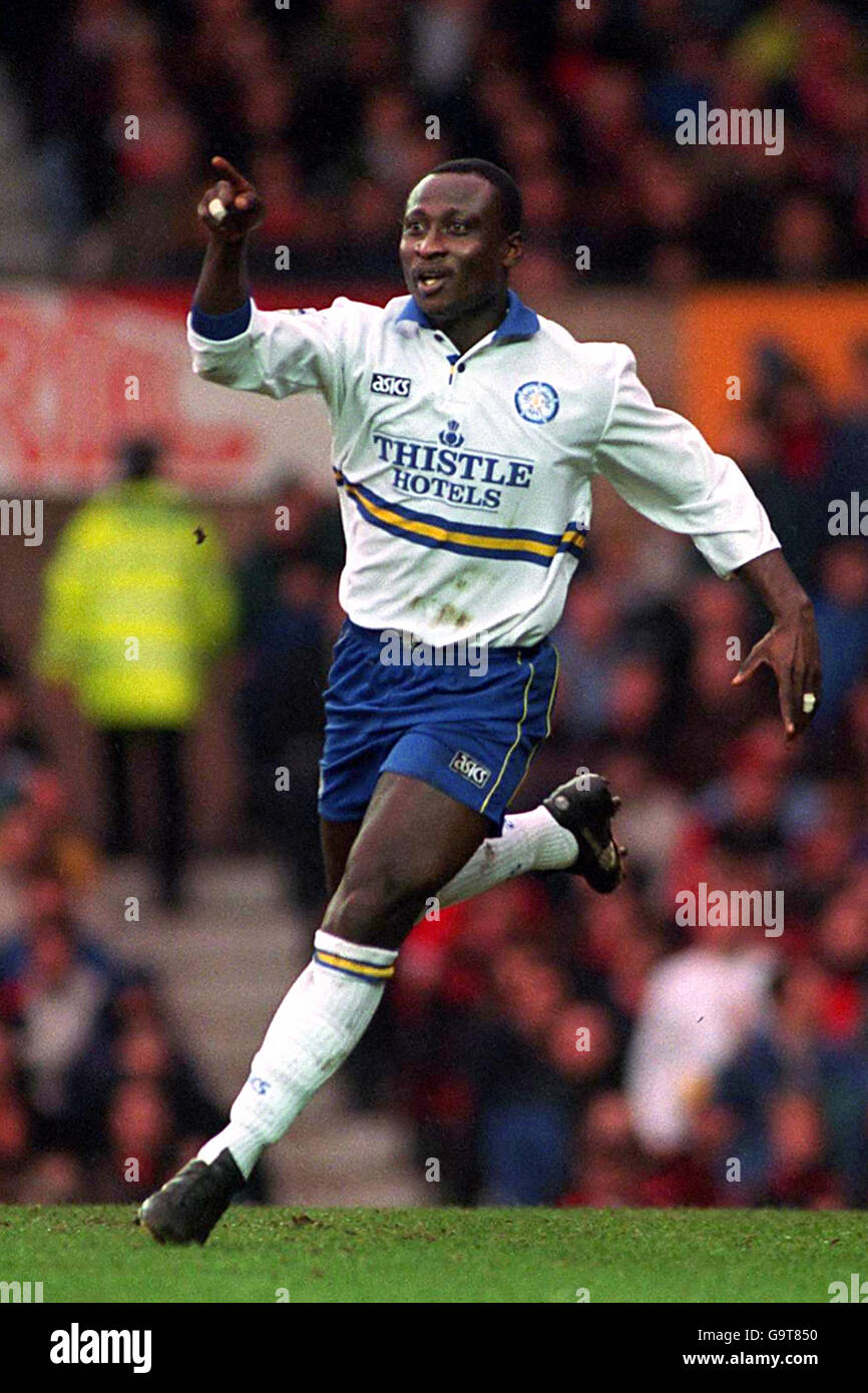 Premier League Soccer. Tony Yeboah Leeds United Stock Photo Alamy