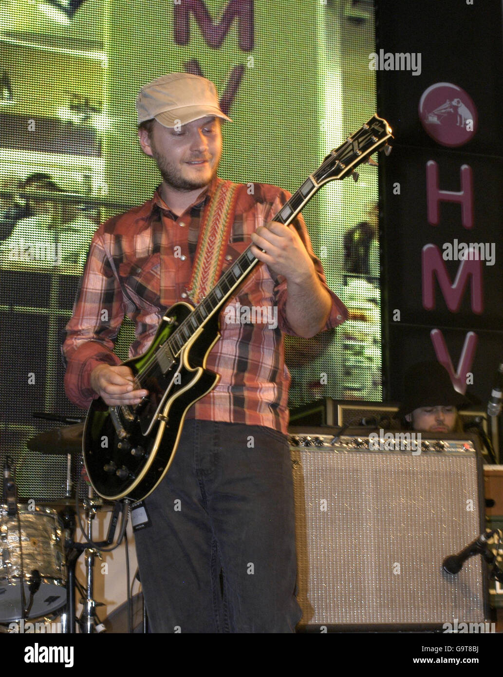 The Bees during an instore gig and signing at HMV Oxford Street, in ...