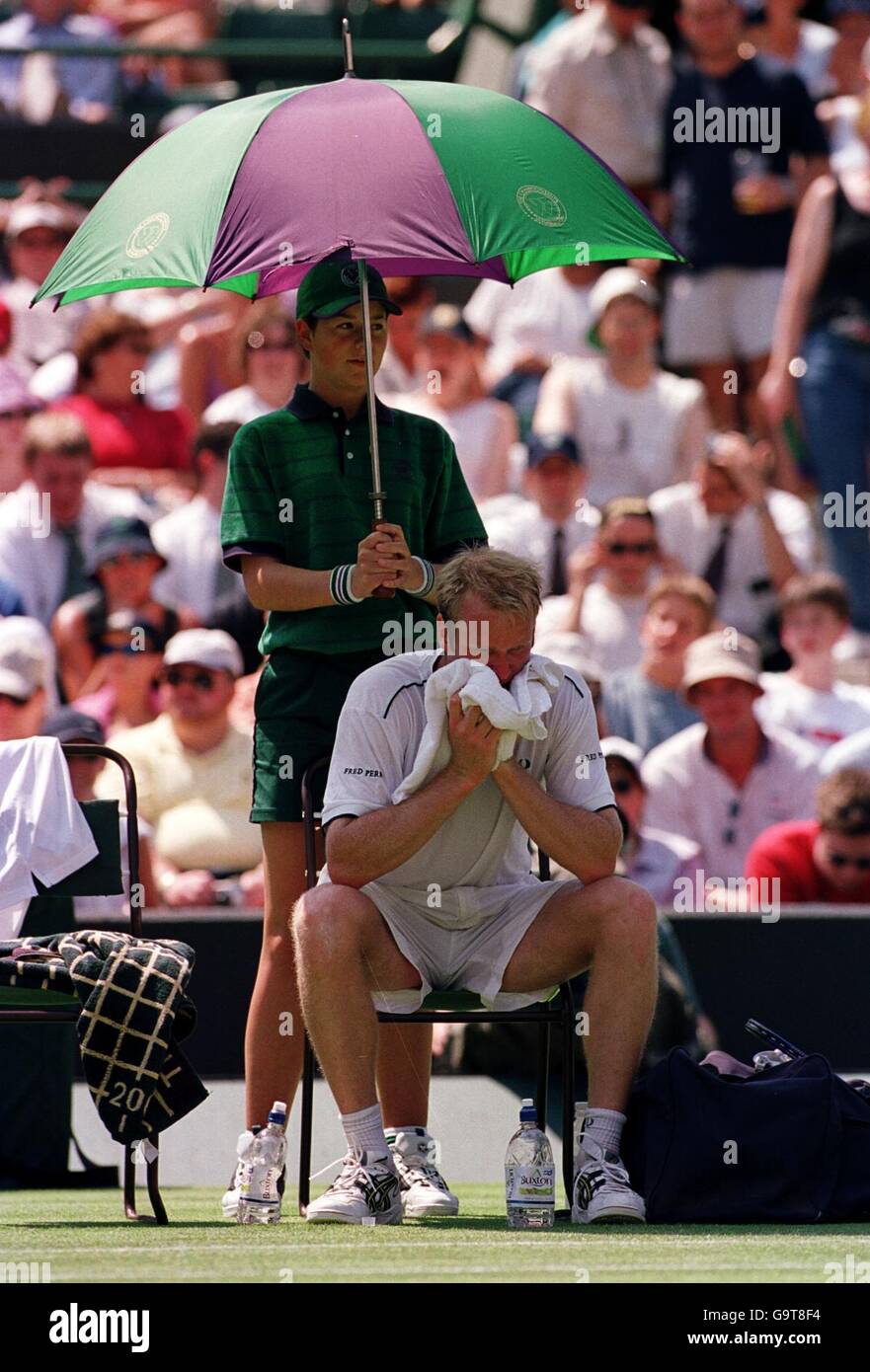 Tennis - Wimbledon Championships - First Round. Sweden's Magnus ...