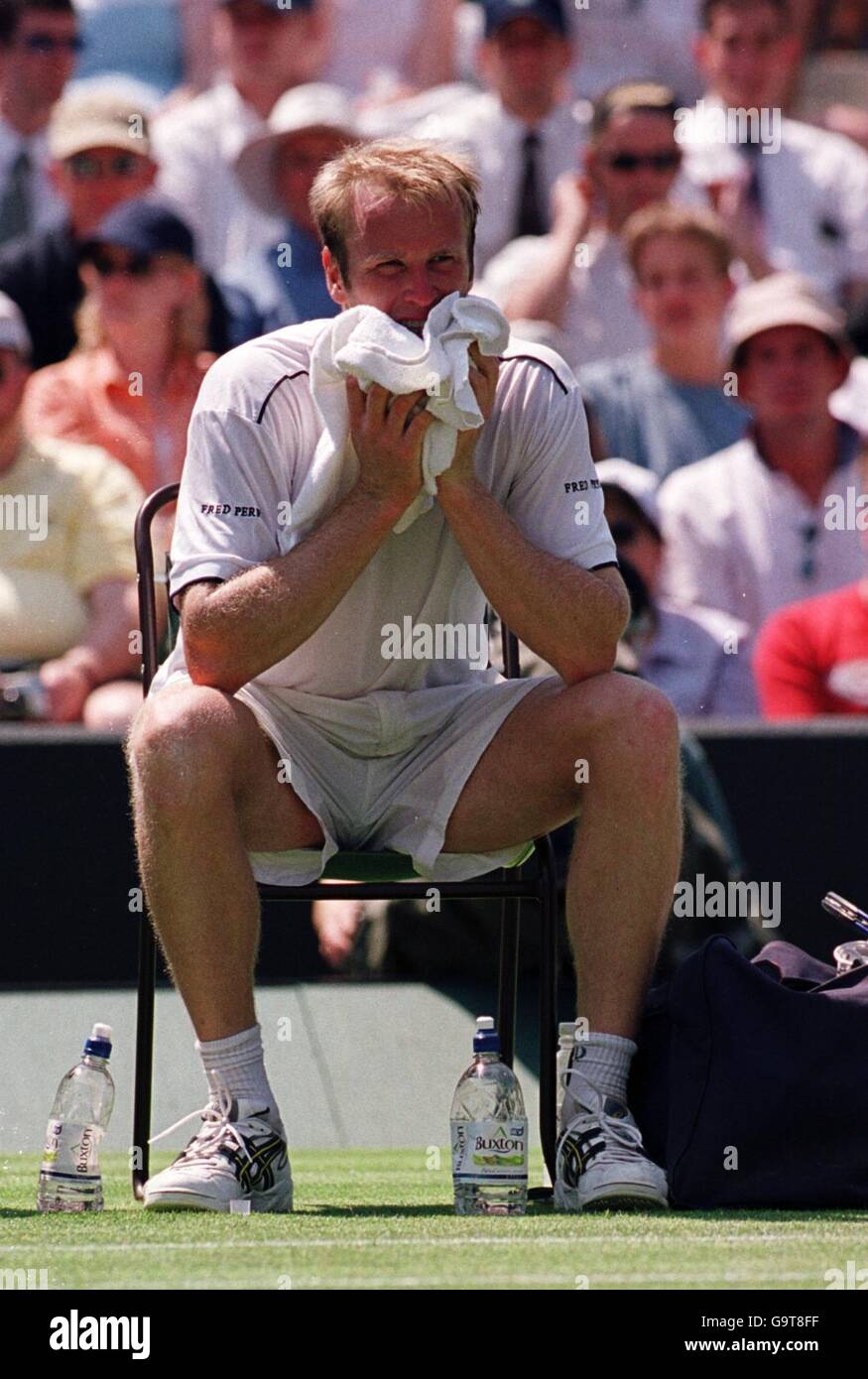 Tennis - Wimbledon Championships - First Round. Sweden's Magnus ...