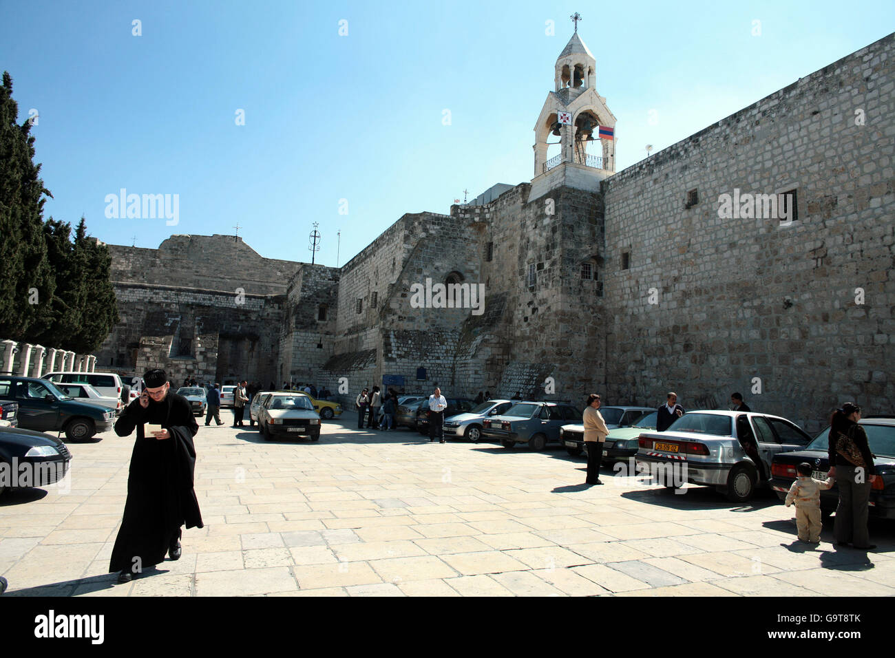 The exterior of the church of the Nativity - the birthplace of Christ ...