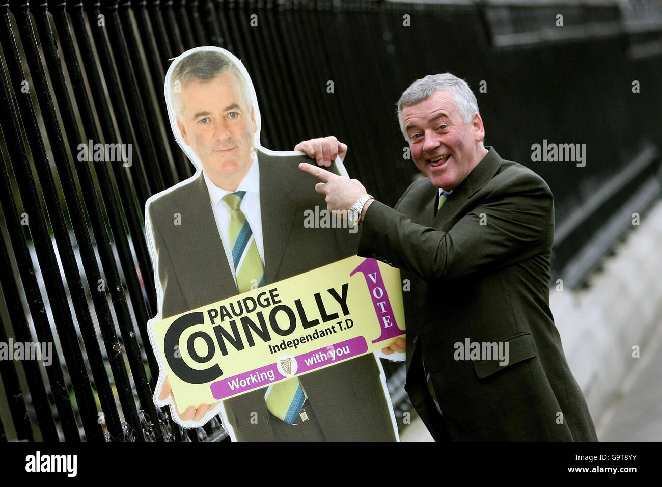 Independant election candidate Paudge Connolly TD kicks off his ...