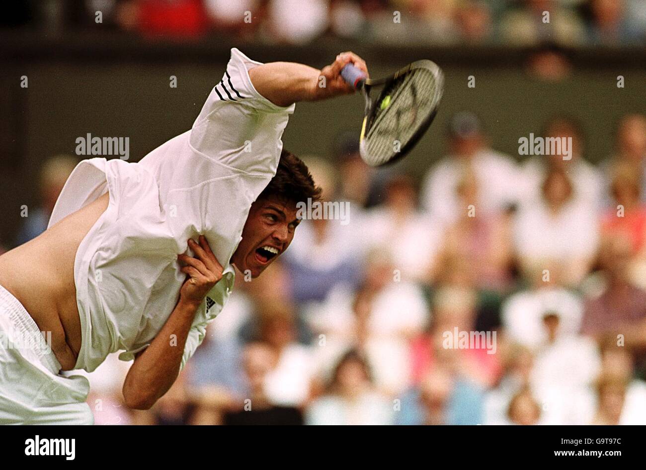 Tennis - Wimbledon Championships - Second Round. USA's Taylor Dent in ...