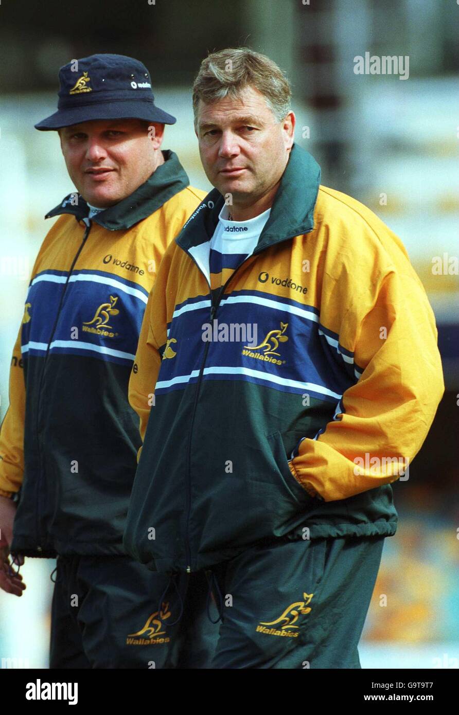 Australian Wallabies coach Rod Macqueen and assistant coach Ewen ...