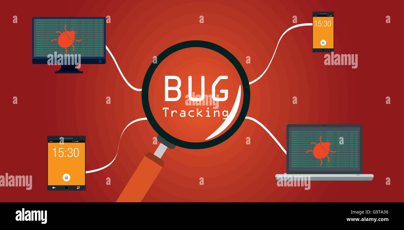 software bug tracking in devices Stock Vector Image & Art - Alamy