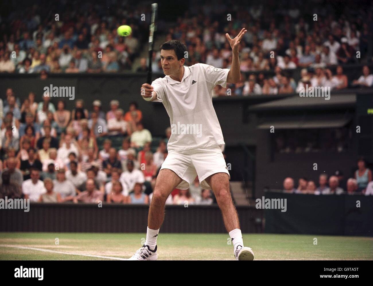Tennis - Wimbledon Championships - Third Round. Tim Henman in action ...