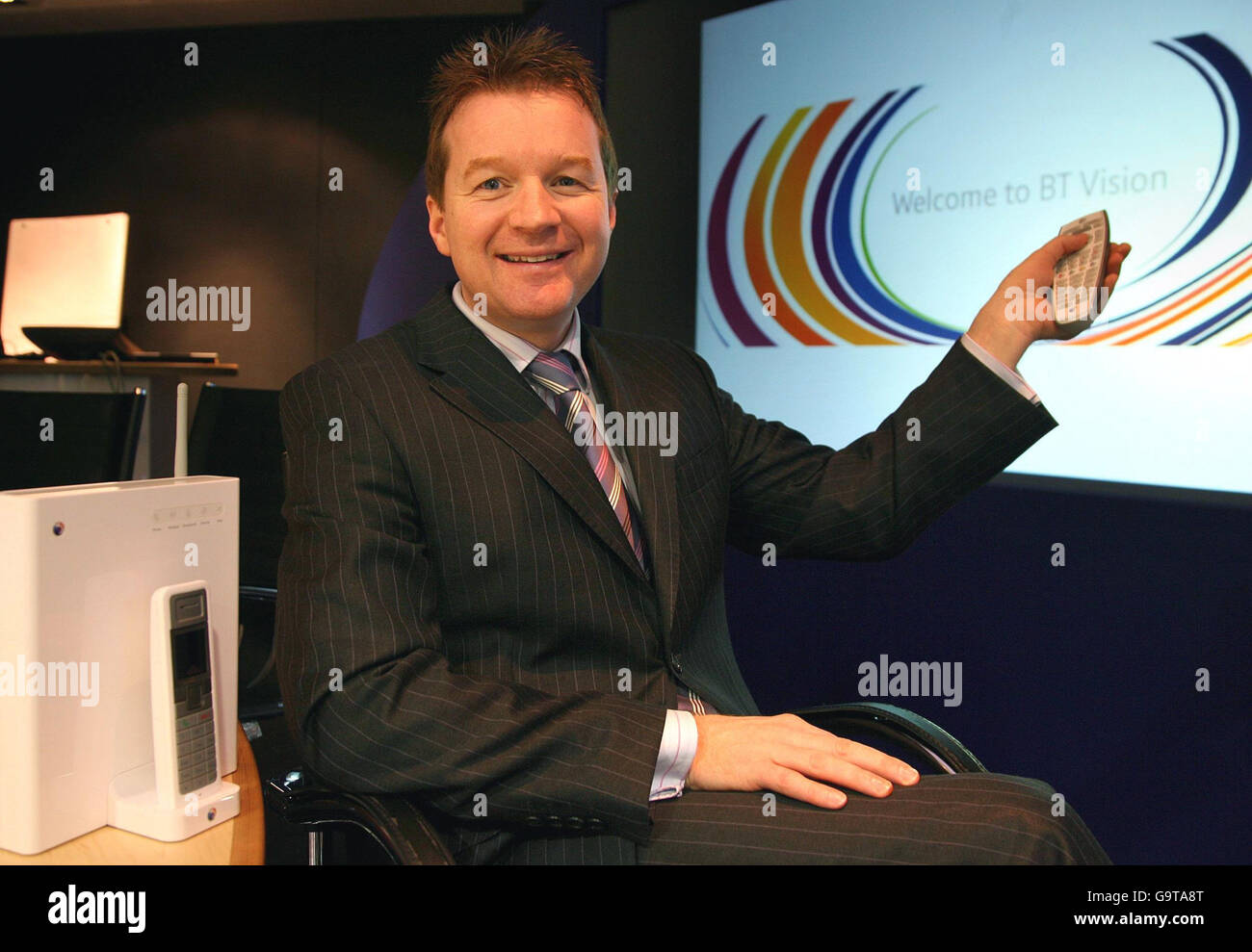 Launch of BT Vision Stock Photo - Alamy