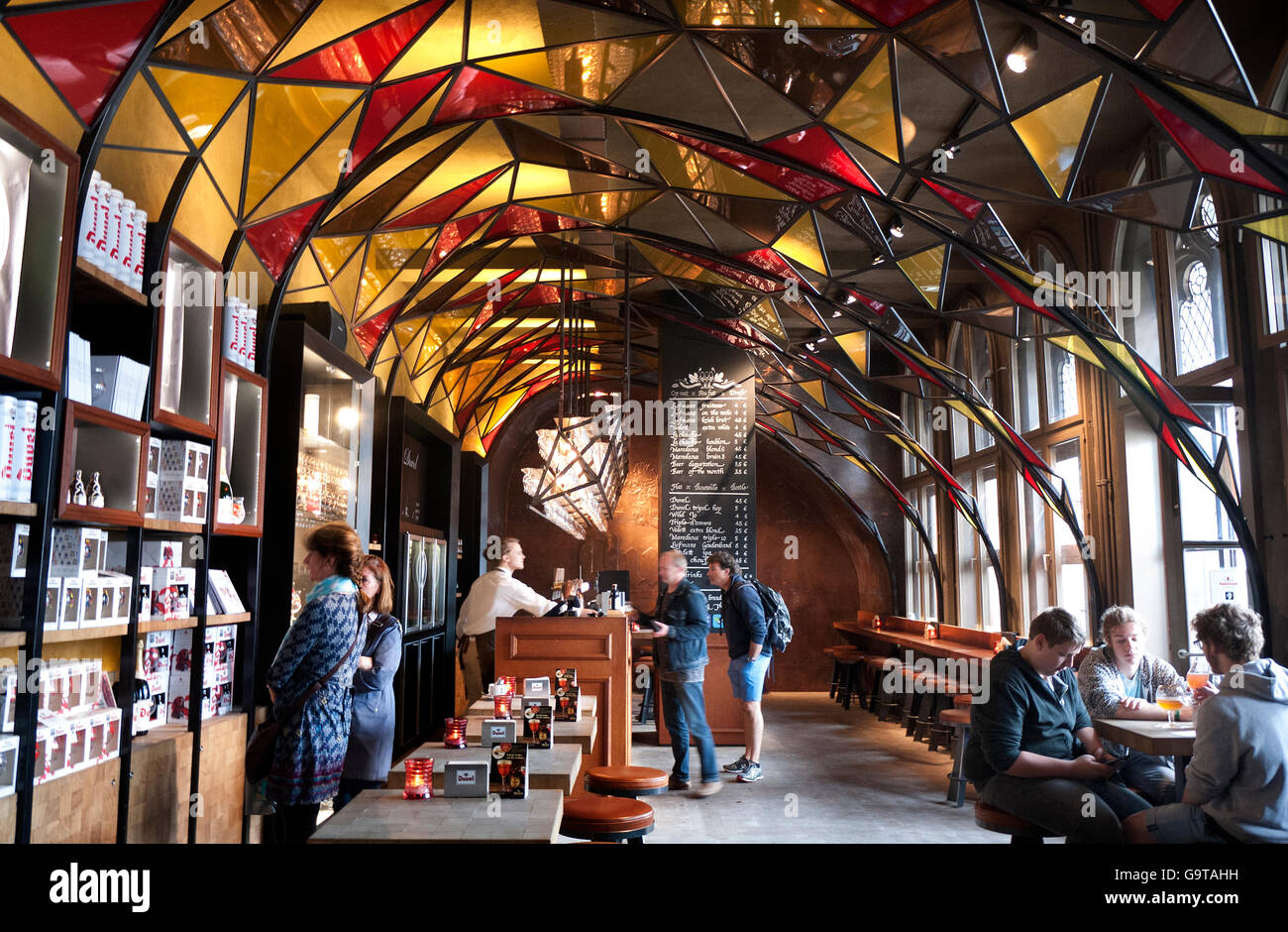 The Duvelorium Grand Beer Cafe Historium museum in Bruges, Belgium ...