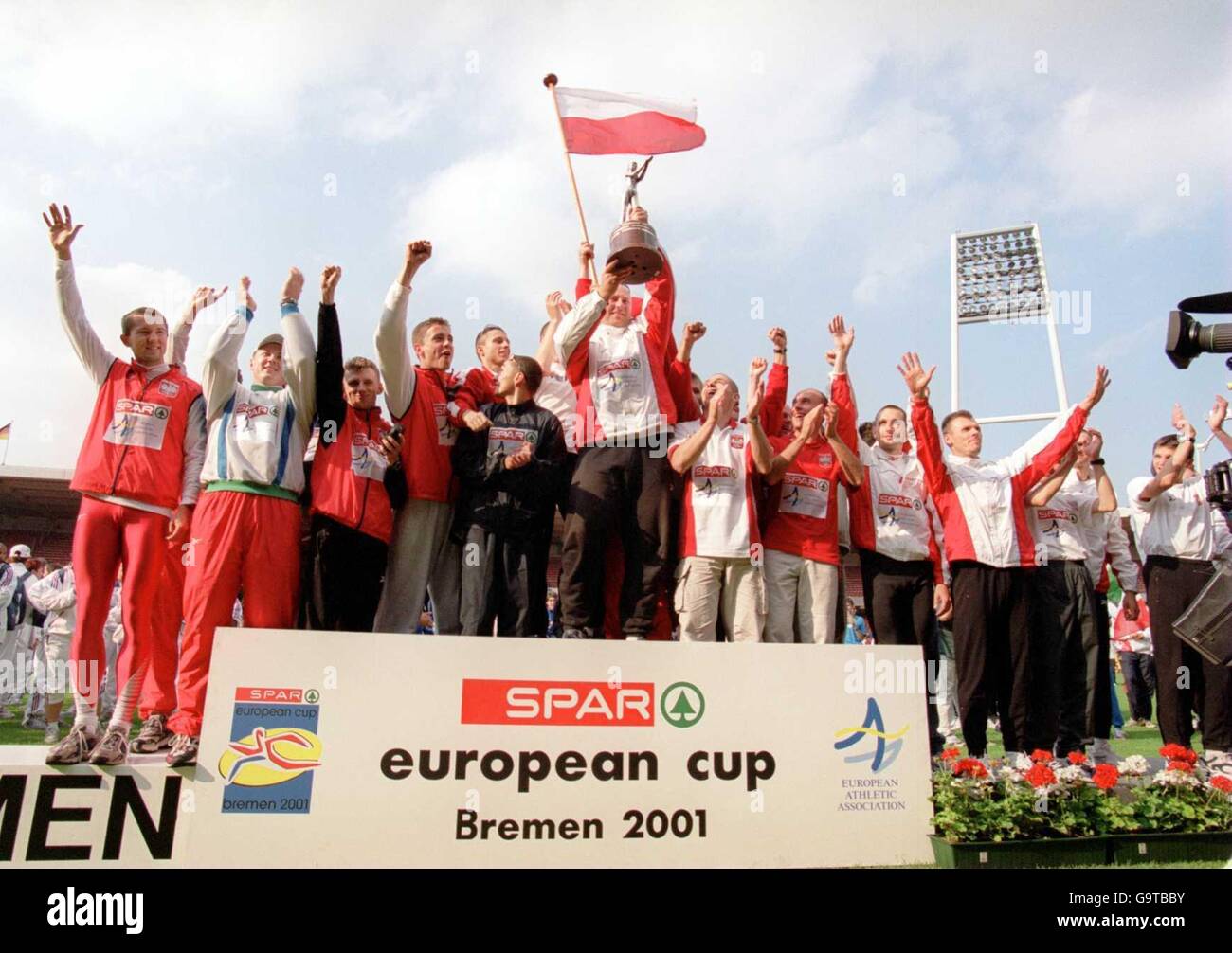 The Poland men's team celebrate winning the European Cup Stock Photo ...