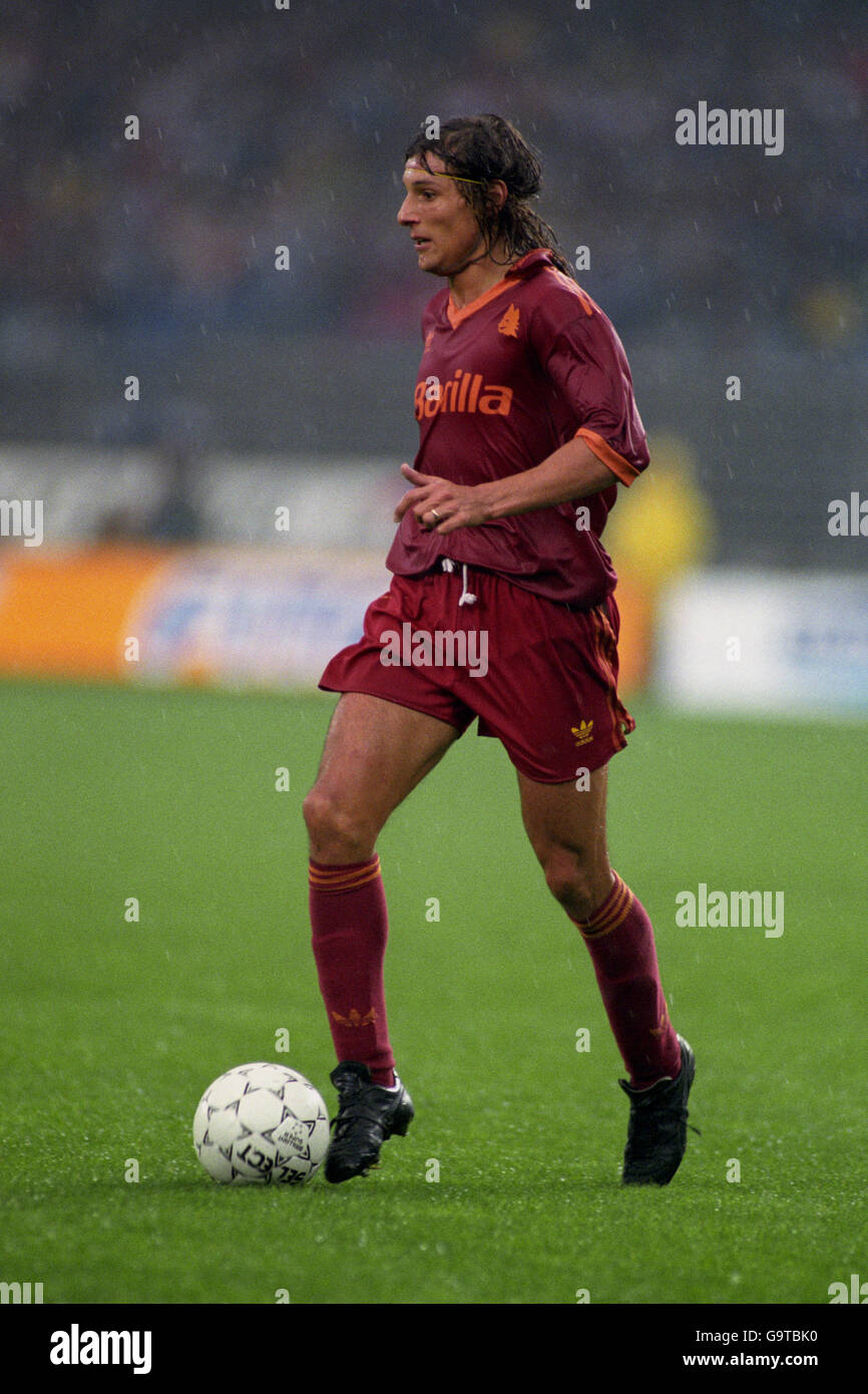 ITALIAN SOCCER. CLAUDIO CANIGGIA, ROMA Stock Photo - Alamy