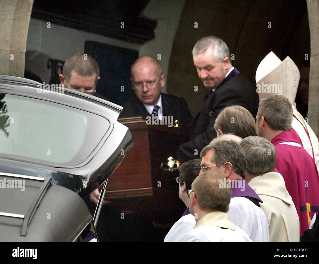 Father Paul Bennett funeral Stock Photo - Alamy