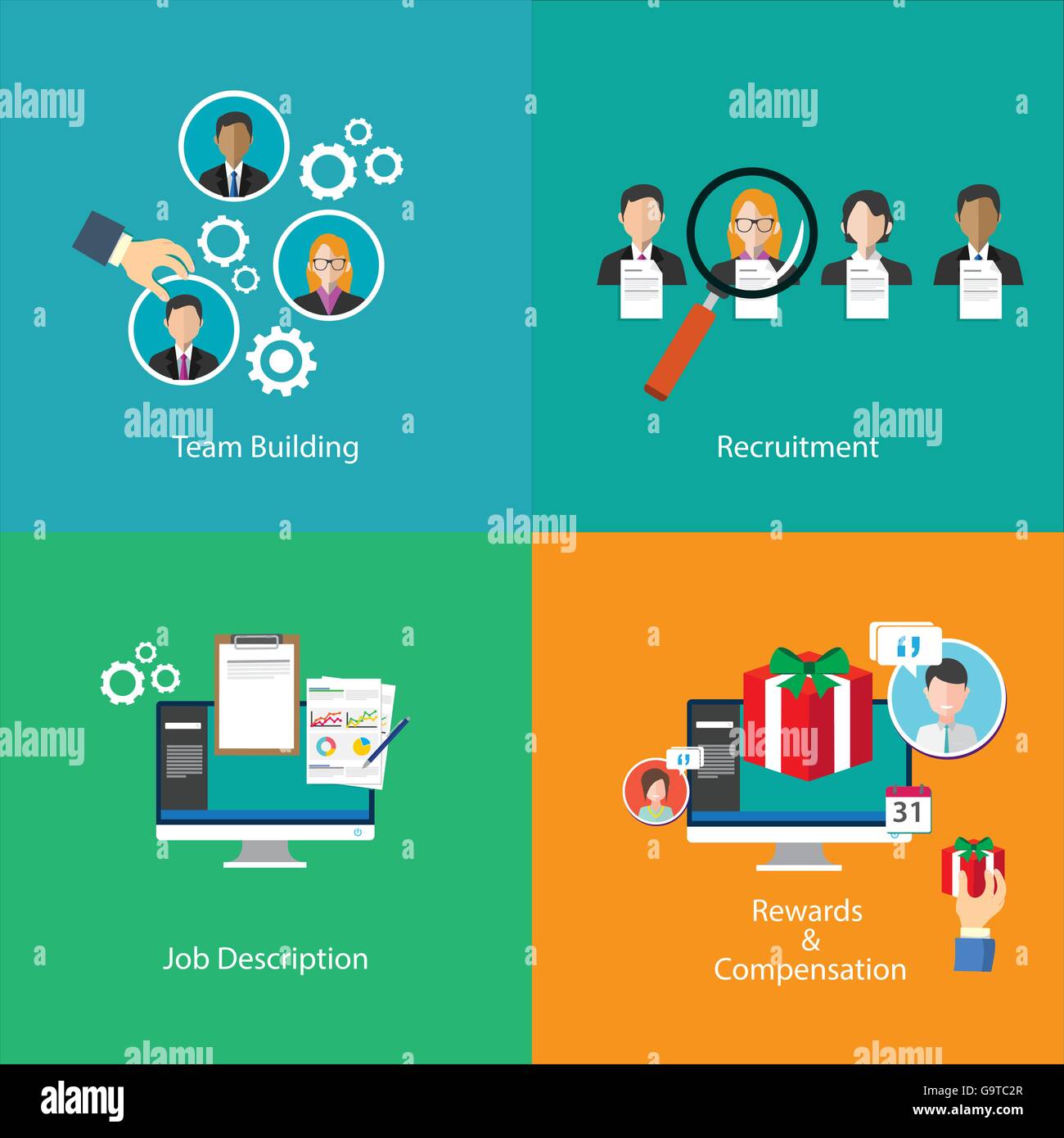 team building human resource Stock Vector Image & Art - Alamy