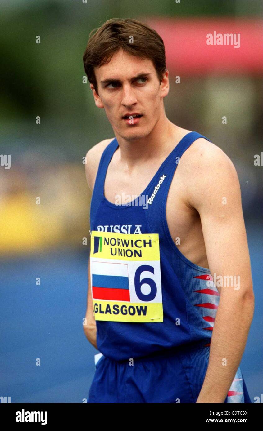 Athletics - Norwich Union Challenge - Glasgow. Dmitry Bogdanov, Russia Stock Photo - Alamy