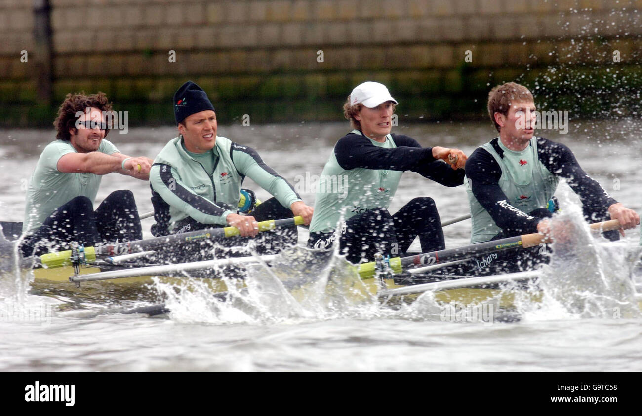 Rowing - 153rd University Boat Race - Cambridge Practice - River Thames ...