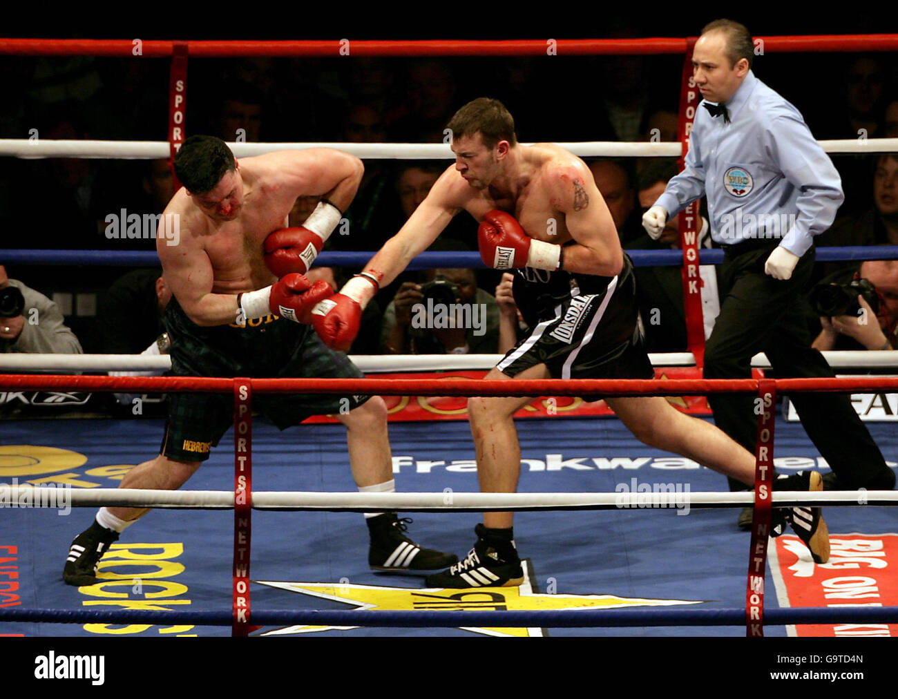 Wales' Enzo Maccarinelli stops USA's Bobby Gunn during the WBO World ...