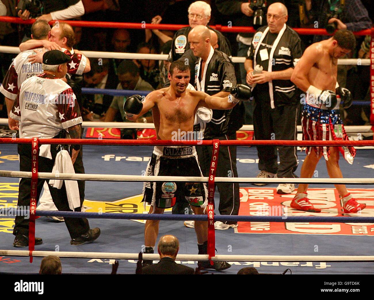 Boxing - WBO Title - Peter Manfredo v Joe Calzaghe - Millennium Stadium ...