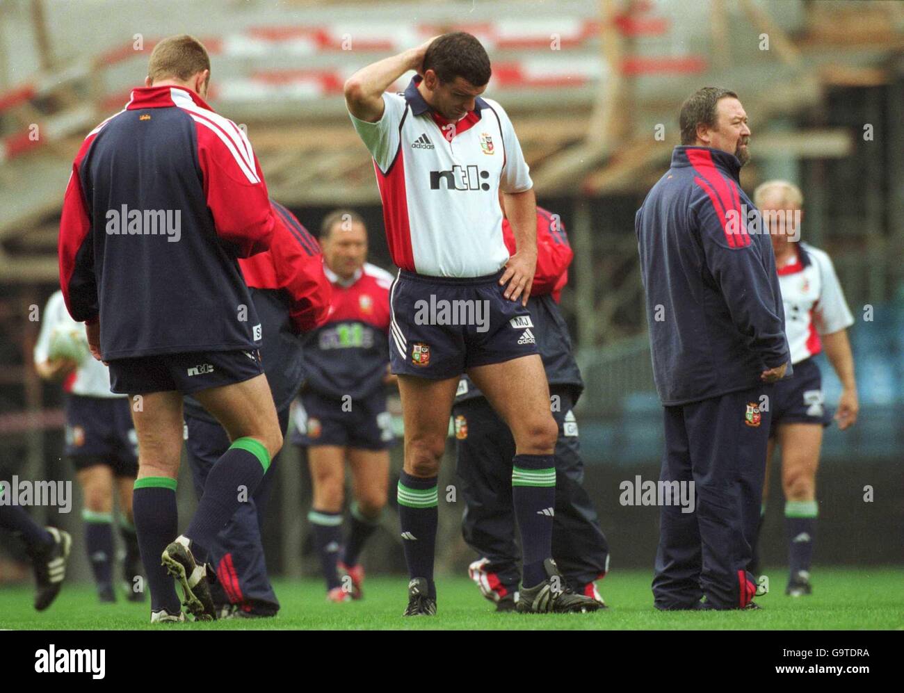 The pressure shows on British Lions captain Martin Johnson during ...