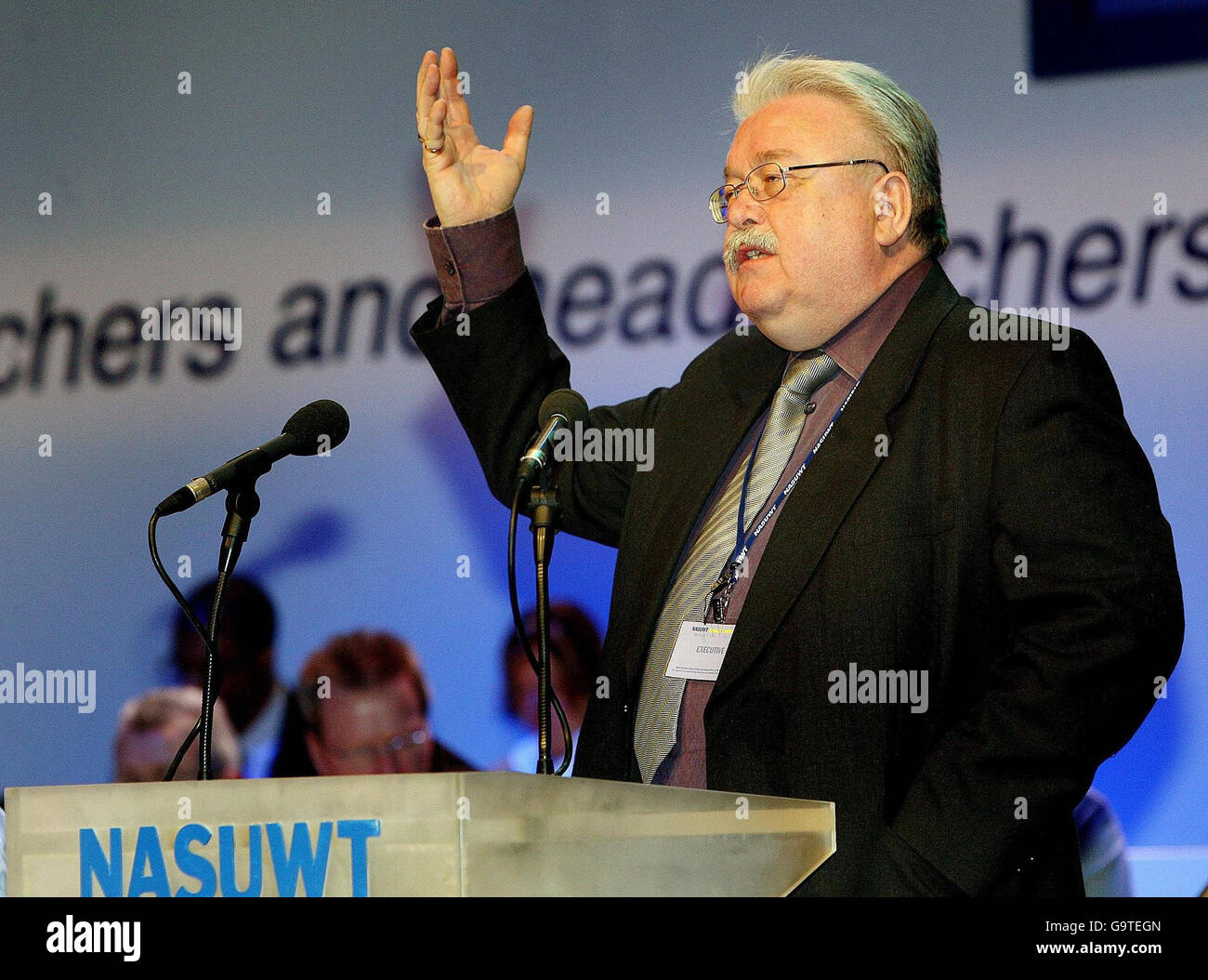 Speaking at the nasuwt annual conference hi-res stock photography and ...