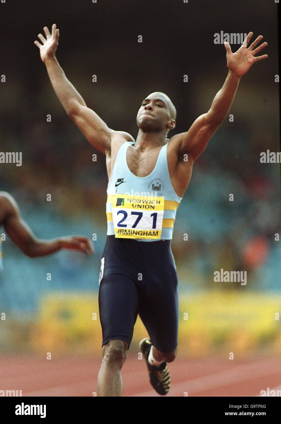 Athletics - Norwich Union World Trials and AAA Championship Stock Photo ...