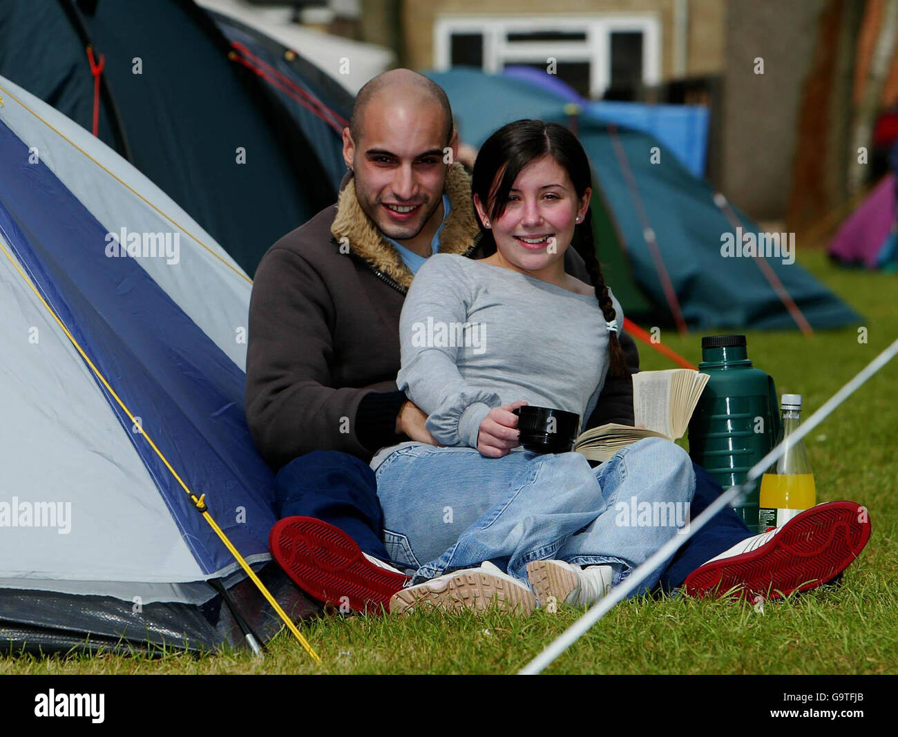 Hannah Furness, 19, and Matthew Bolt, 23, from Norwich, Norfolk, put ...