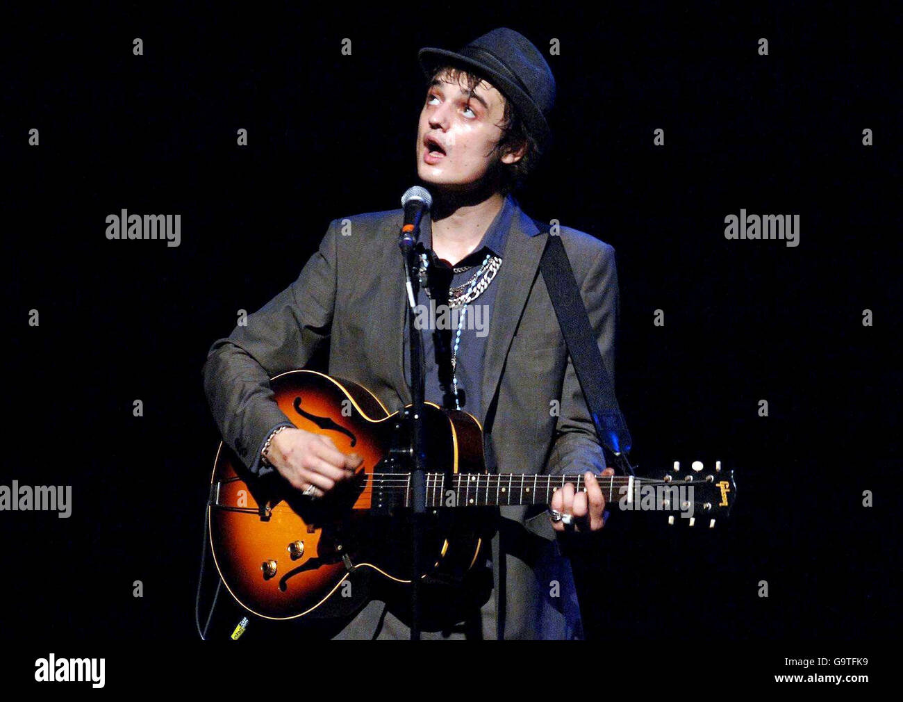 Pete Doherty performs on stage during 'An Evening with Pete Doherty' at ...