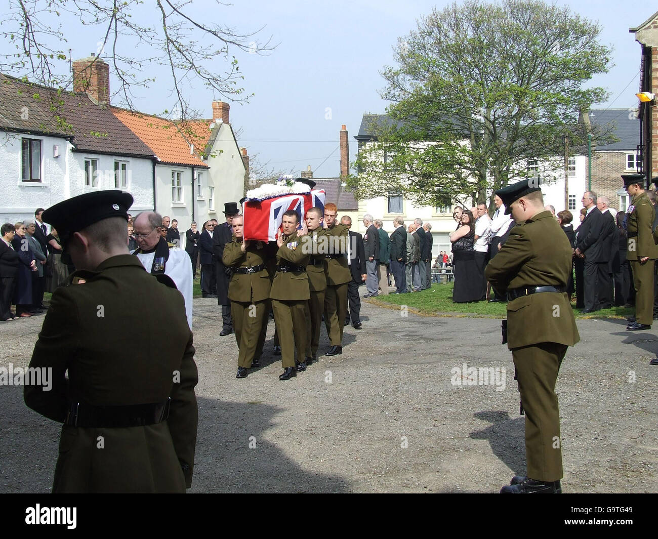 Hundreds gather for funeral of soldier, 18 Stock Photo - Alamy Hundreds gather for funeral of soldier, 18 Stock Photo - Alamy